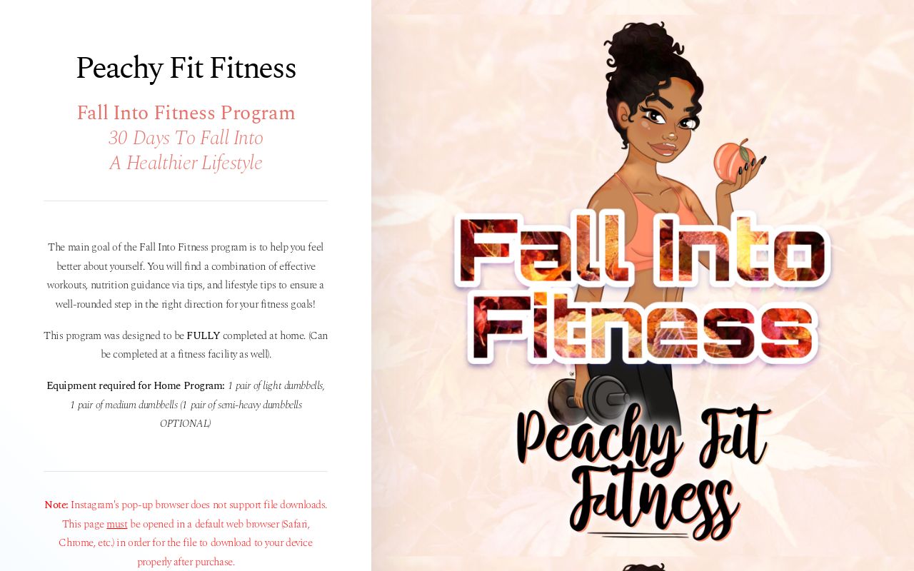 Fall Into Fitness Program
